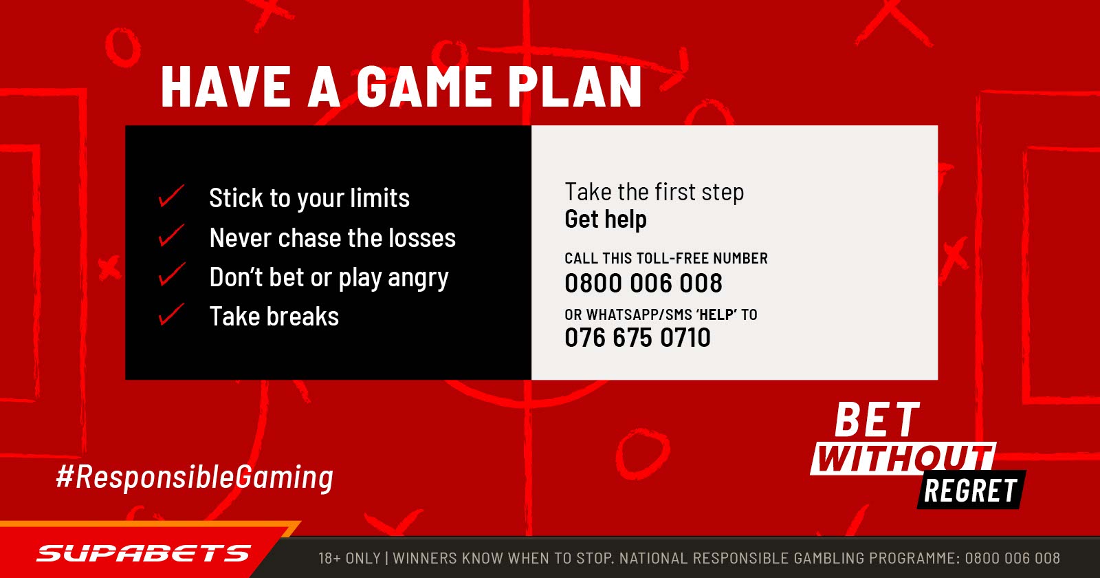RESPONSIBLE GAMING - Bet With Supabets